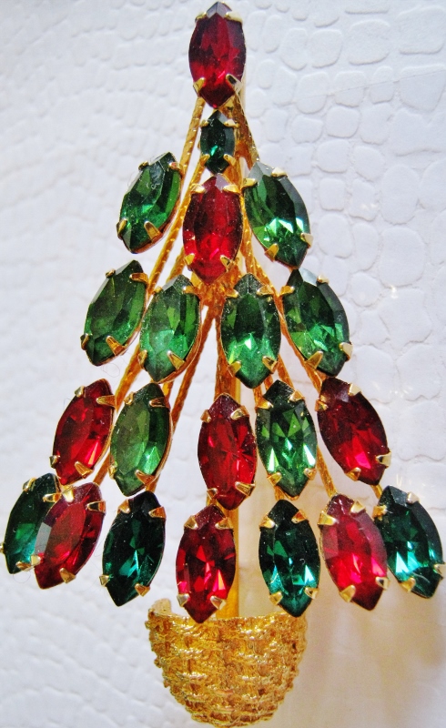 Christmas tree pins from Bijoutree's JEWELED FOREST